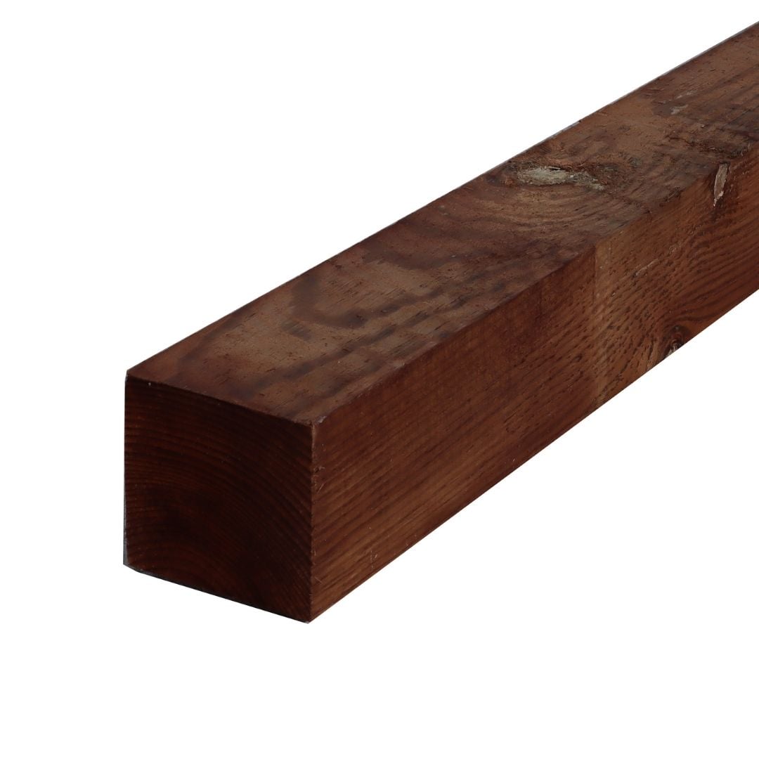 UC4 Kiln Dried | Square Post | 3.0m | Brown Treated