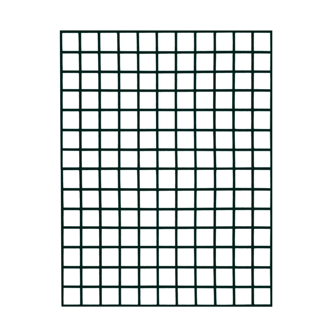 Suregreen | Green PVC Welded Wire Panel | 8ft x 4ft | 2" Holes | 12 Gauge