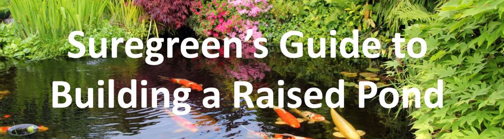How to Build a Raised Pond with Timber Railway Sleepers | Suregreen's ...